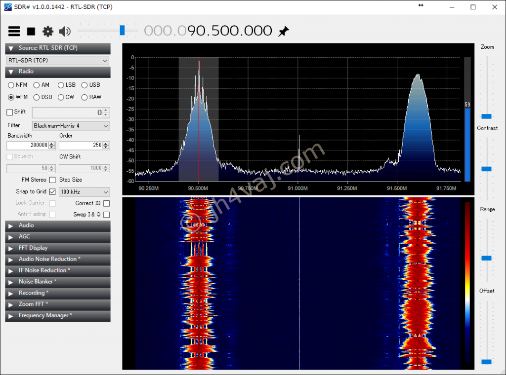 RTL-SDR TCP、Raspberry Pi、SDR# | jh4vaj