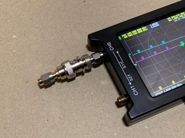 BNC L型コネクタをNanoVNAで測ってみた | jh4vaj