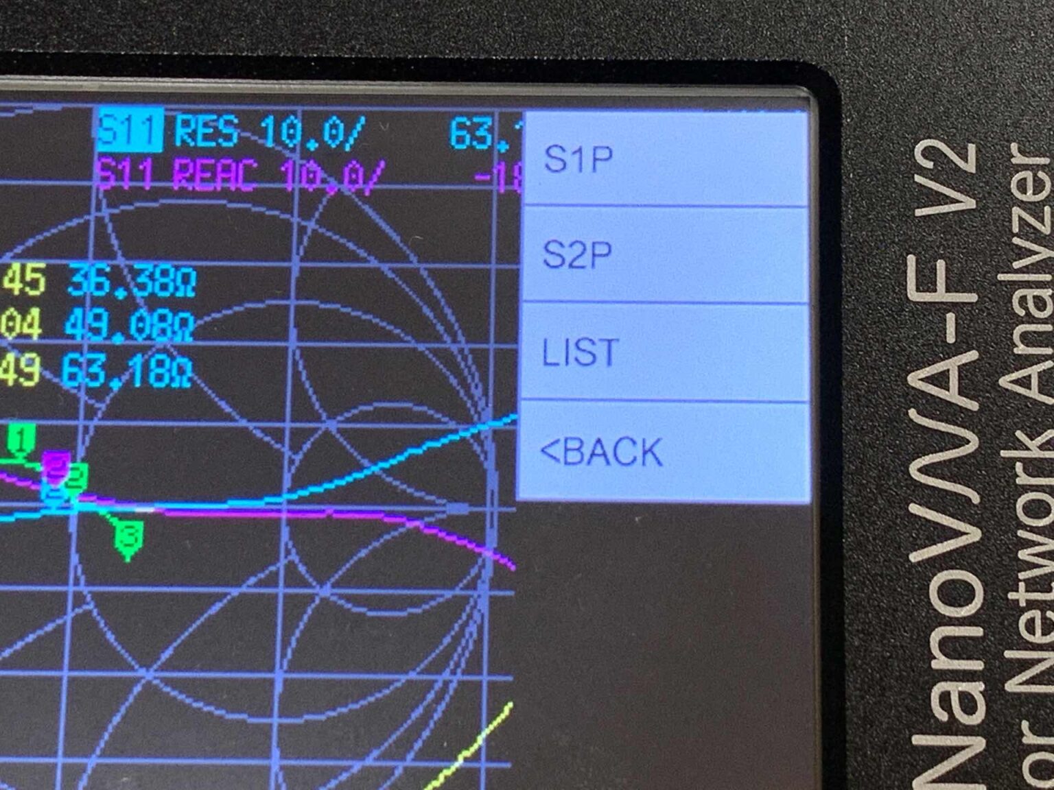 NanoVNA-F V2の画面キャプチャの代替案 | jh4vaj