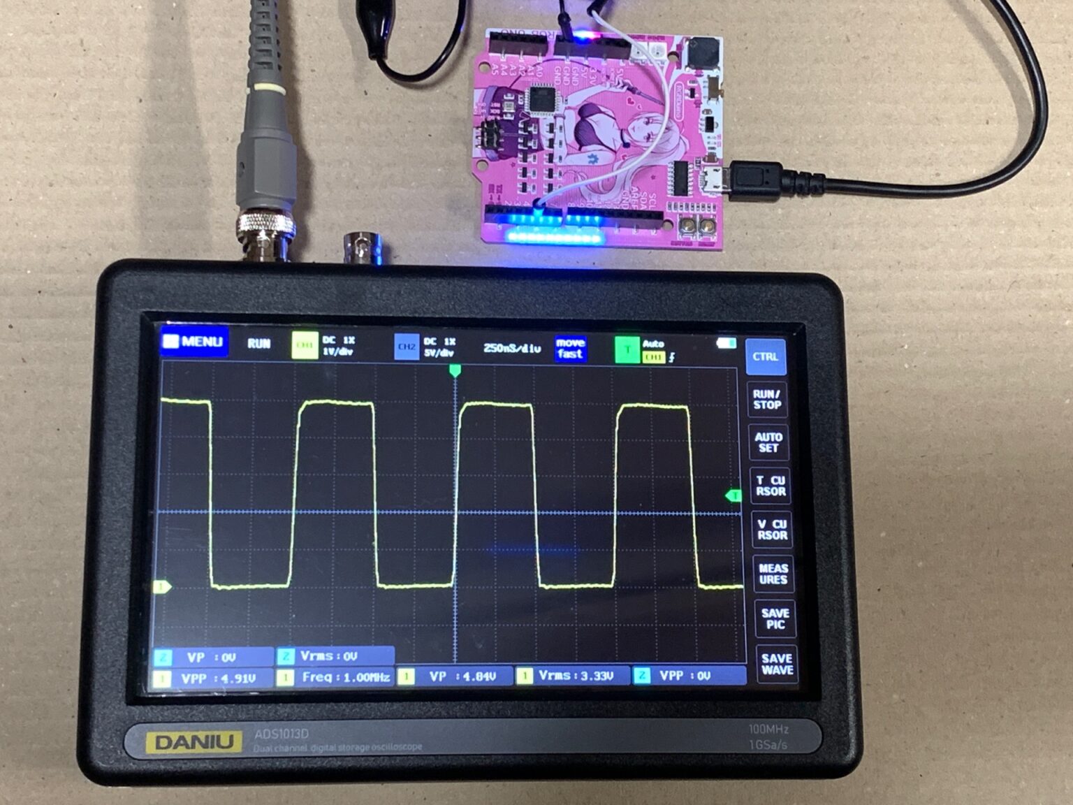 ArduinoのPWMの最高周波数は？1MHzを出せるか？ | jh4vaj