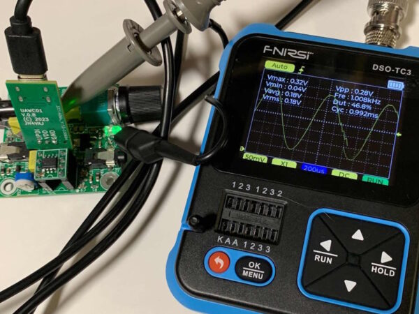 ATtiny202で正弦波を作ったらノイズが入る | jh4vaj
