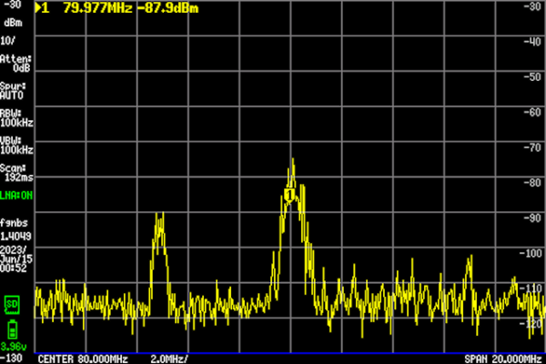 tinySA ULTRAを試す | jh4vaj
