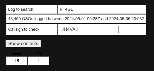 FT4GLとQSOできた | jh4vaj