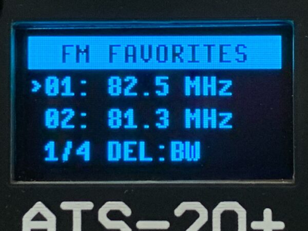 ATS-20+、別のファームウェア（起動時などのノイズ対策、FM局メモリなど） | jh4vaj